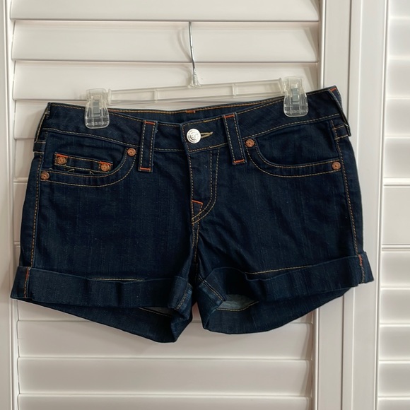 True Religion | Shorts | True Religion Dark Denim Shorts | Poshmark